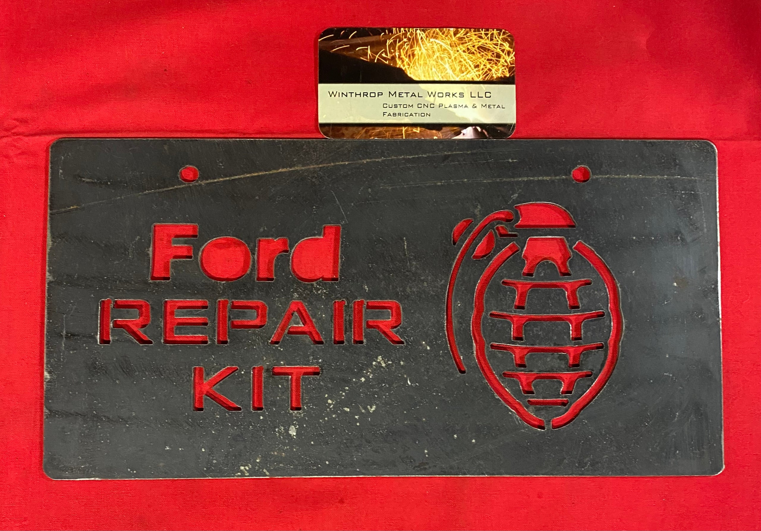 Ford Repair Kit Sign | Winthrop Metal Works LLC